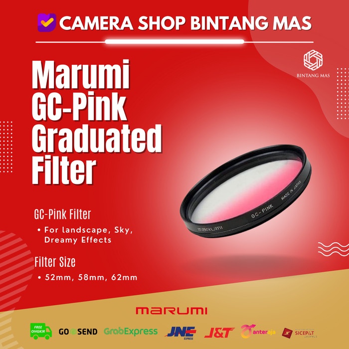 Jual MARUMI GC-PINK GRADUATED FILTER (FOR LANDSCAPE, SKY, DREAMY EFFECT ...
