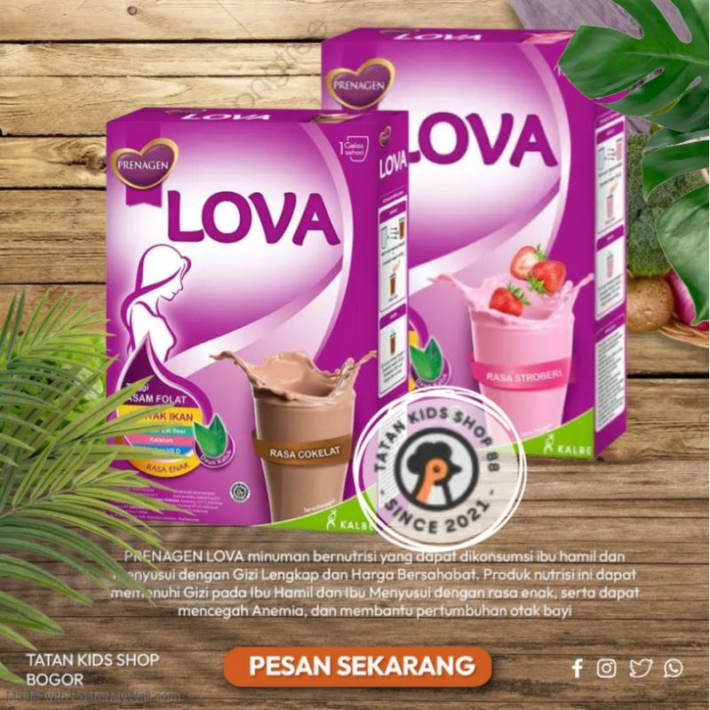 Jual Susu Prenagen lova 120 gr Rasa Coklat Dan Strawberry Promil ...