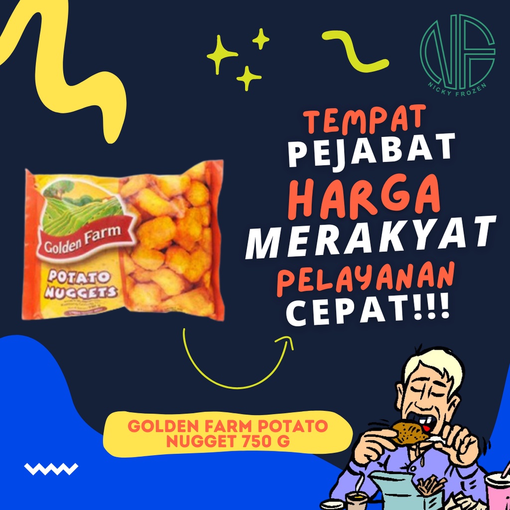 Jual GOLDEN FARM POTATO NUGGET 750 G | Shopee Indonesia