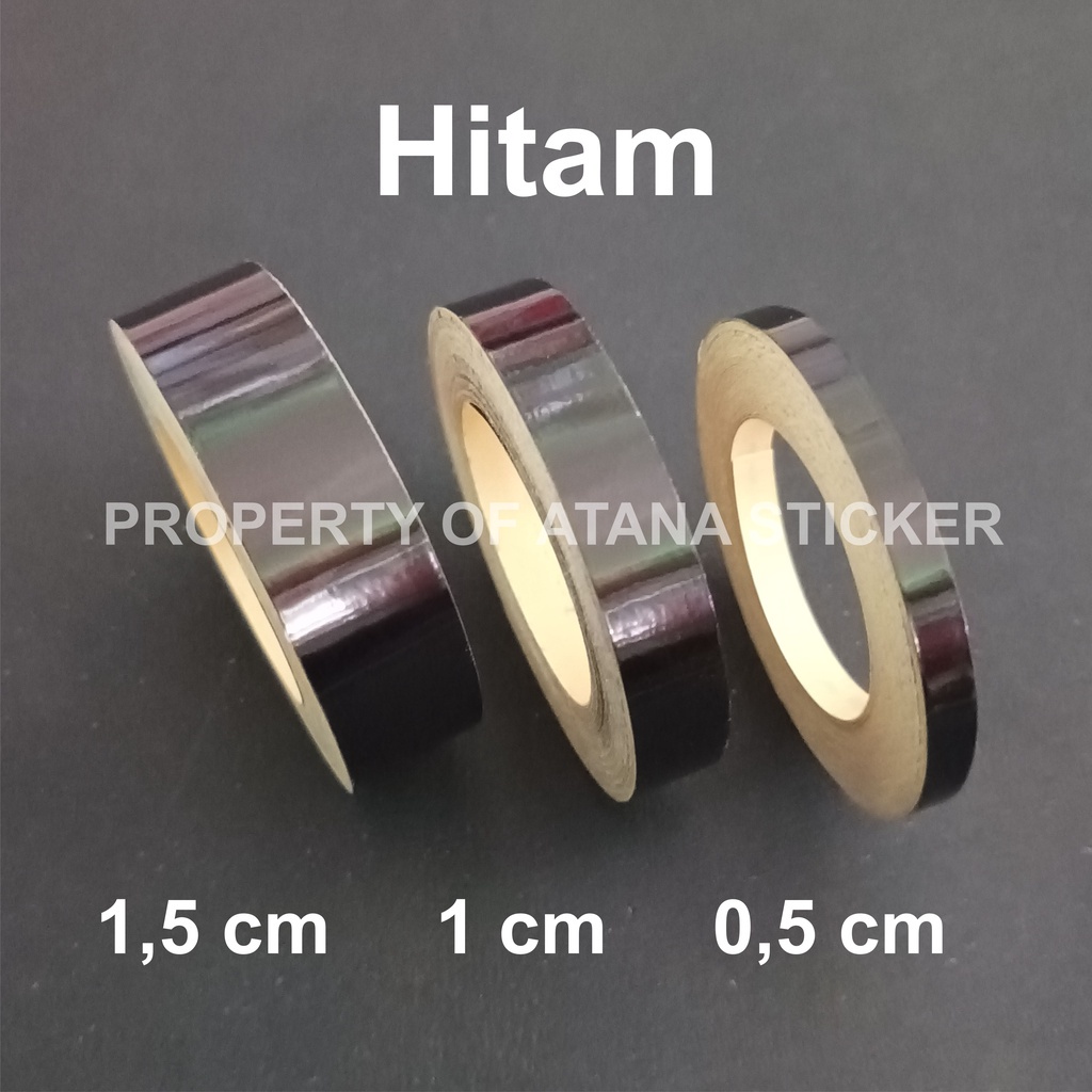 Jual Stiker List Velg Body Sepeda Motor Matic Mobil Hitam Black Lis ...