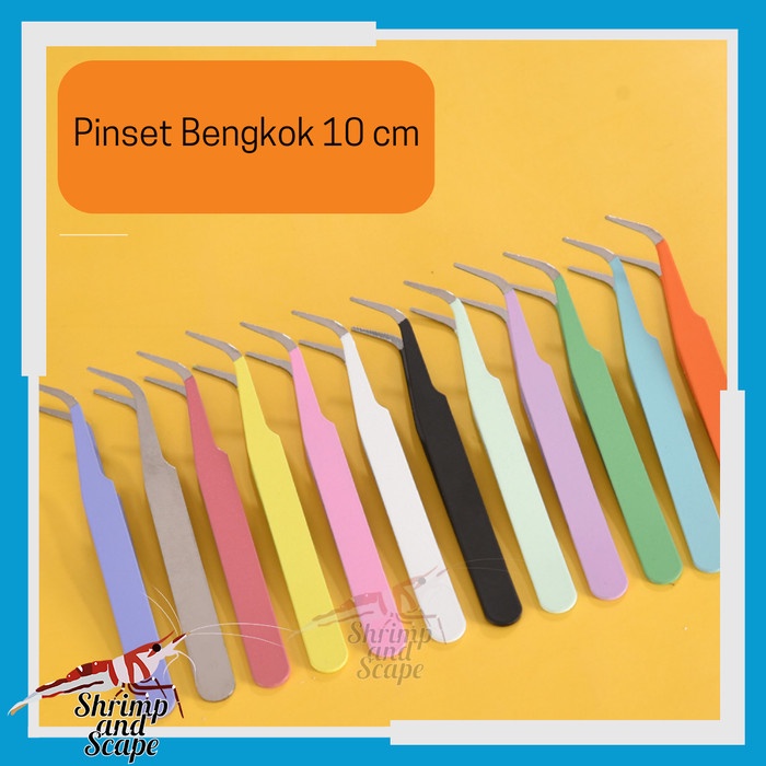 Jual Pinset Bengkok Tweezer Penjepit Anti Statis Stainless Steel Warna ...