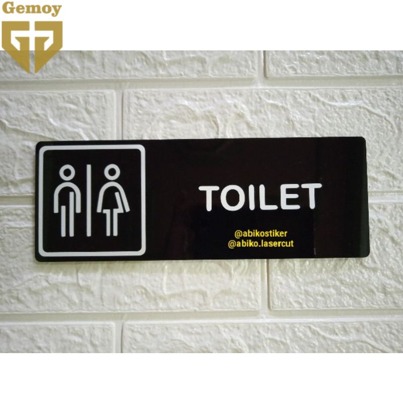 Jual Unik sign board toilet - toilet umum - papan toilet - akrilik ...