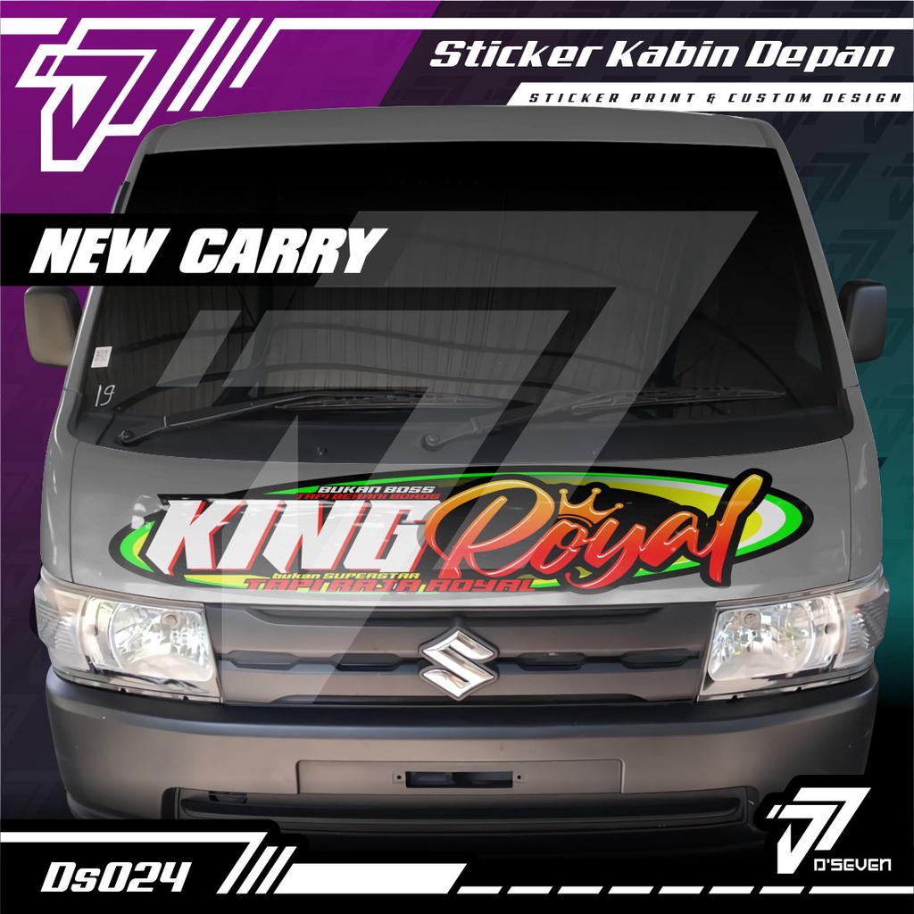 Jual Stiker Decal Kabin Depan RAJA ROYAL Custom NEW CARRY TAYO Full ...