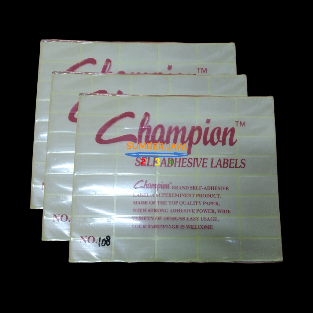 Jual STIKER LABEL PUTIH POLOS / STIKER LABEL NAMA UNDANGAN / STIKER ...