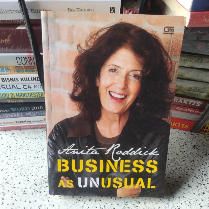 Jual Buku Inspirasi, BUSINESS As UNUSUAL (Anita Roddick) | Shopee Indonesia