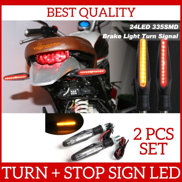 Jual 2 Pcs Lampu Sein Running LED Plus Stop Rem Turn Signal Light 12 ...