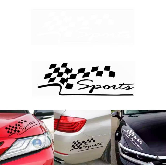 Jual Stiker mobil Sticker cutting sports bendera racing | Shopee Indonesia