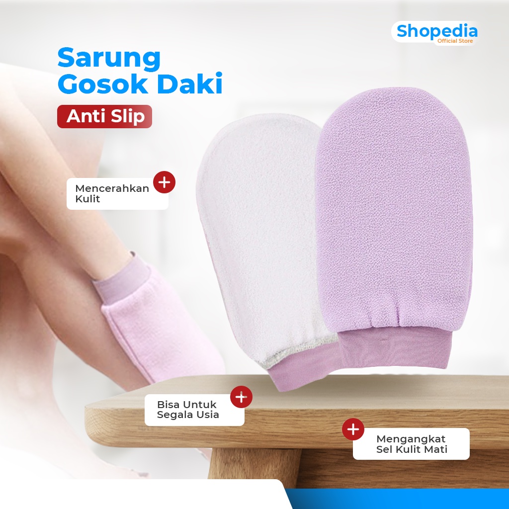 Jual Sarung Tangan Gosok Daki Alat Exfoliasi Bath Grove Body Scrub ...