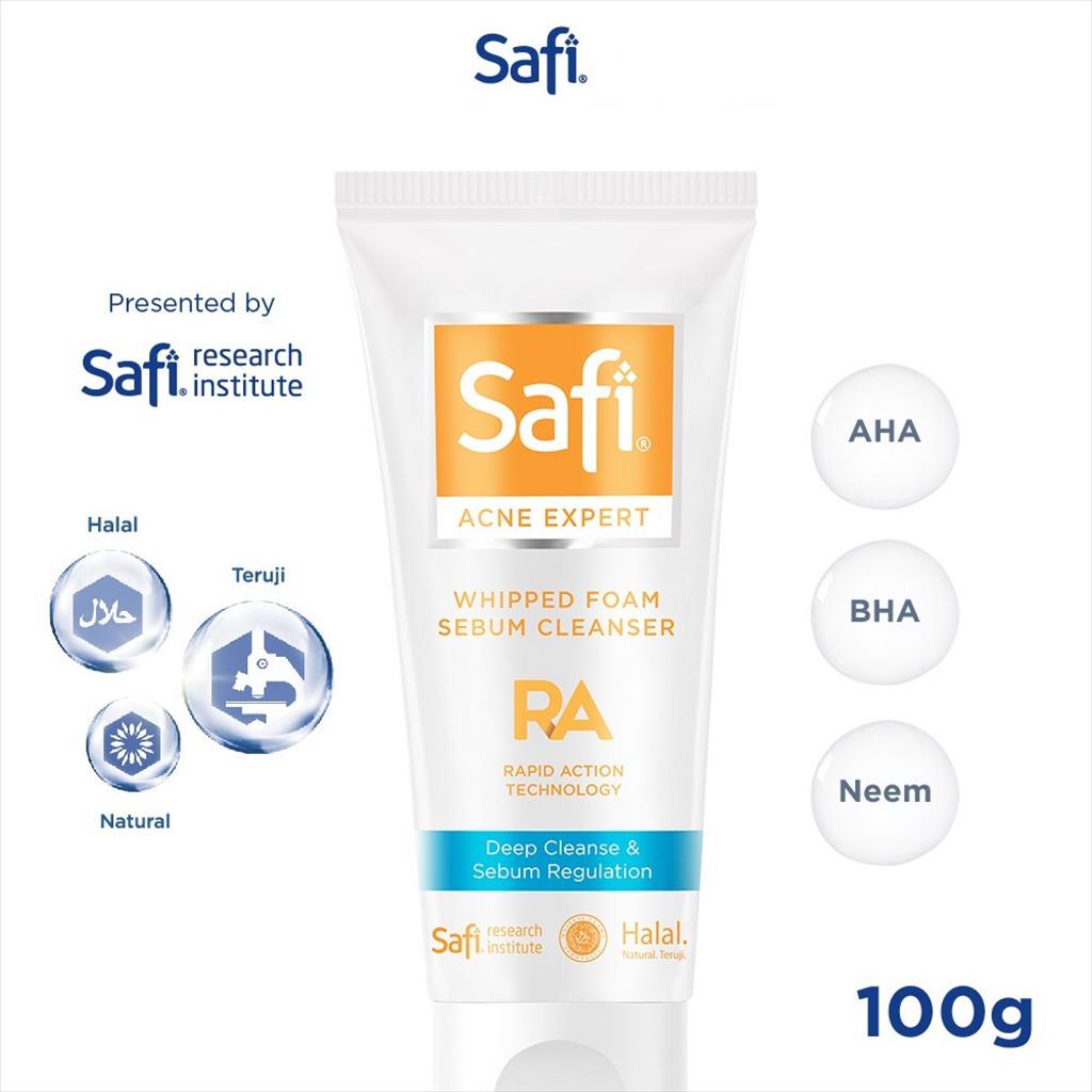 Jual LIVI - Safi Acne Expert Whipped Foam Sebum Cleanser 100g | Shopee ...
