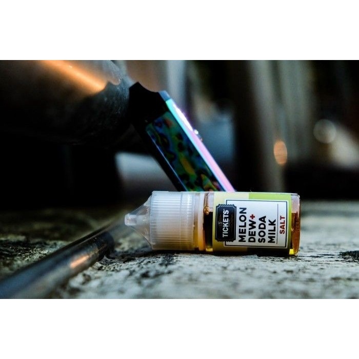 Jual LIQUID EJM TICKETS MELON DEW SODA MILK SALTNIC 30ML SALT 100% ...