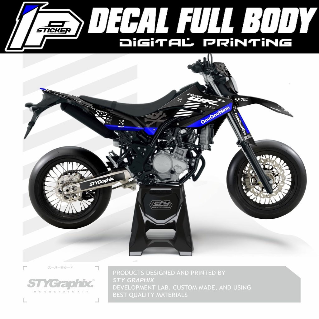 Jual DECAL WR155R HITAM TEMA ONEONENINE BISA CUSTOM DESAIN | Shopee ...