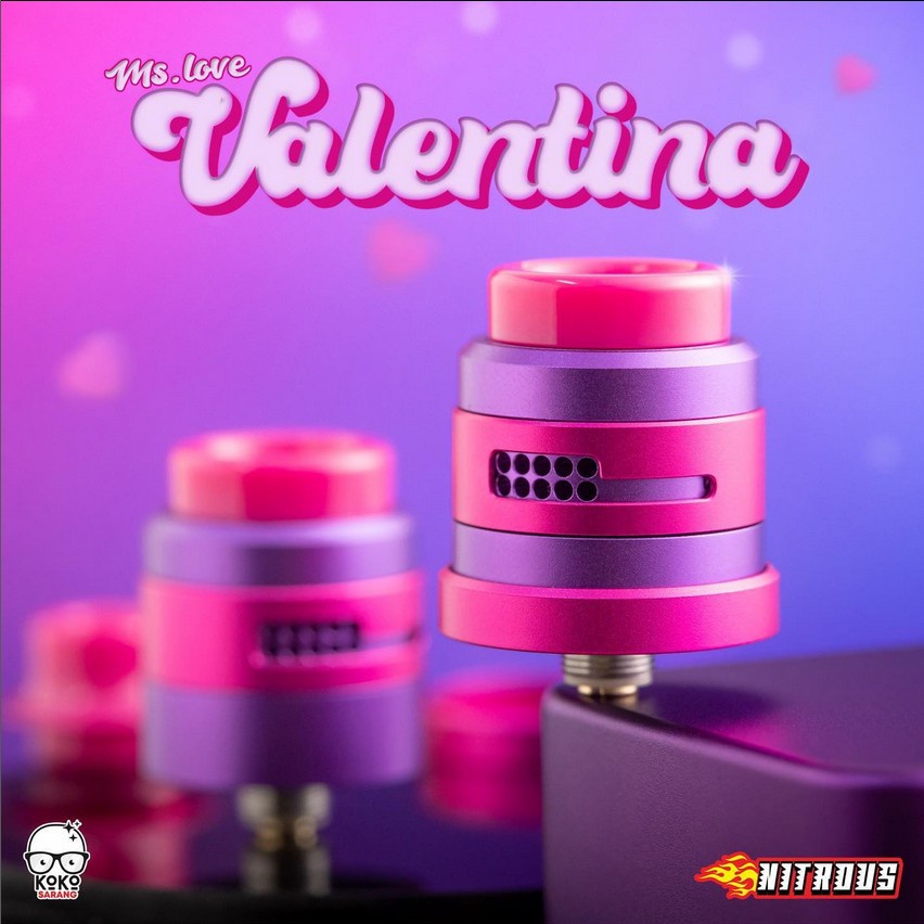 Jual NITROUS VALENTINA DUAL CAP ONLY RDA 22MM NITROUS VALENTINA ...