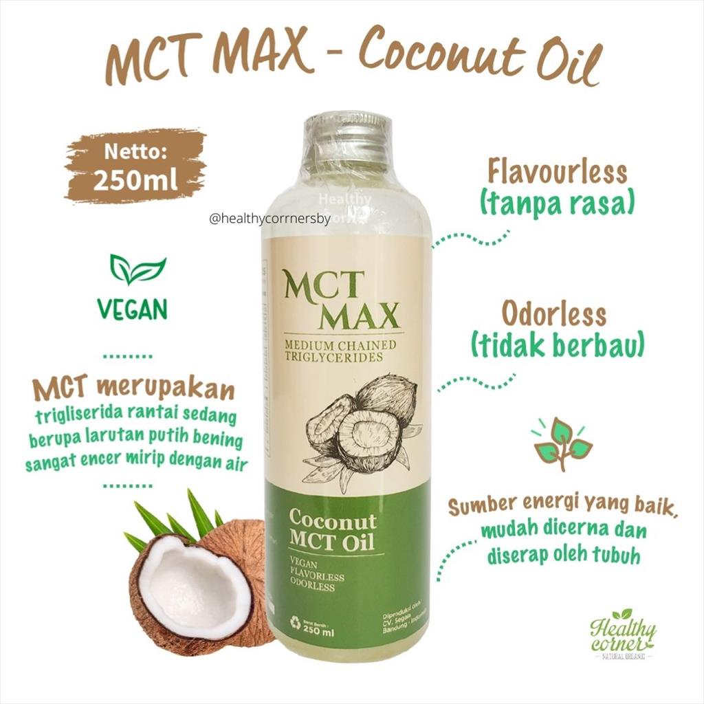Jual Coconut MCT Oil 250mL Medium Chain Triglycerides - MCT Max ...