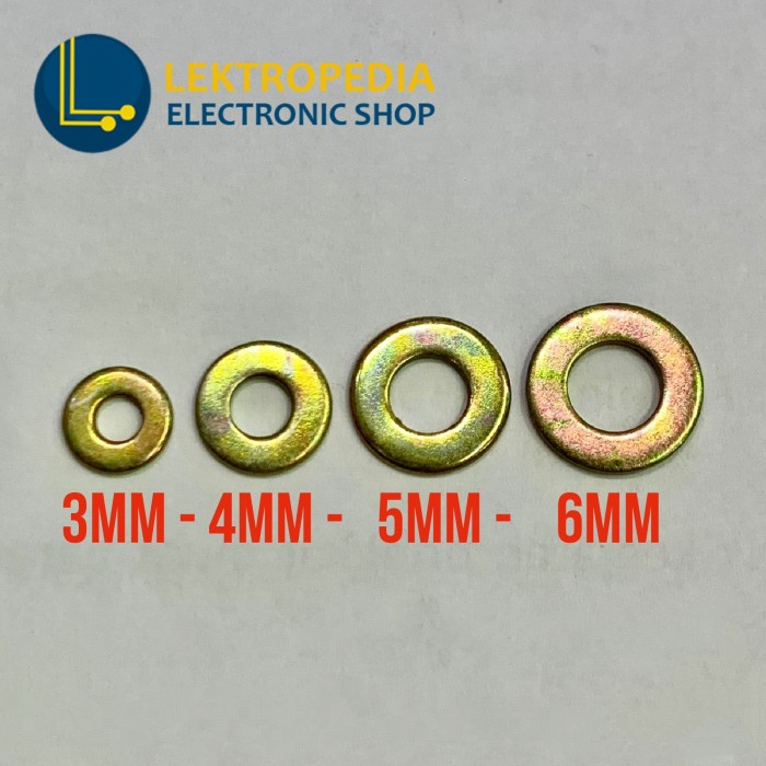 Jual Ring 3mm 4mm 5mm 6mm Harga per 10 BIJI Cincin Bulat 3 4 5 6 mm M3 ...