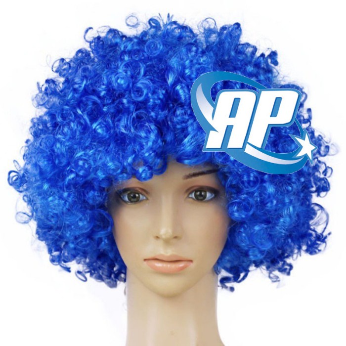 Jual Wig biru tua/ wig kribo/ Wig Badut / Wig Cosplay/ Rambut Palsu ...