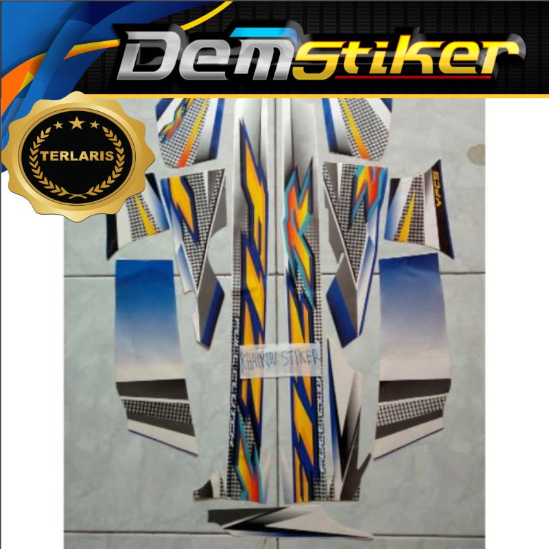 Jual striping yamaha fizr f1zr fiz r putih biru 2003 body standar ...