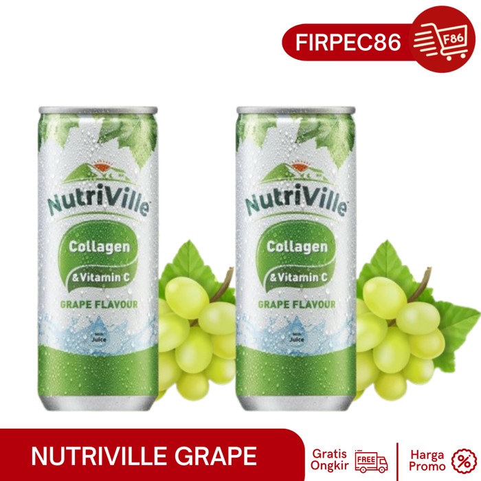 Jual NutriVille Collagen Drink Grape Flavour 250ml - 3 Pcs | Shopee ...