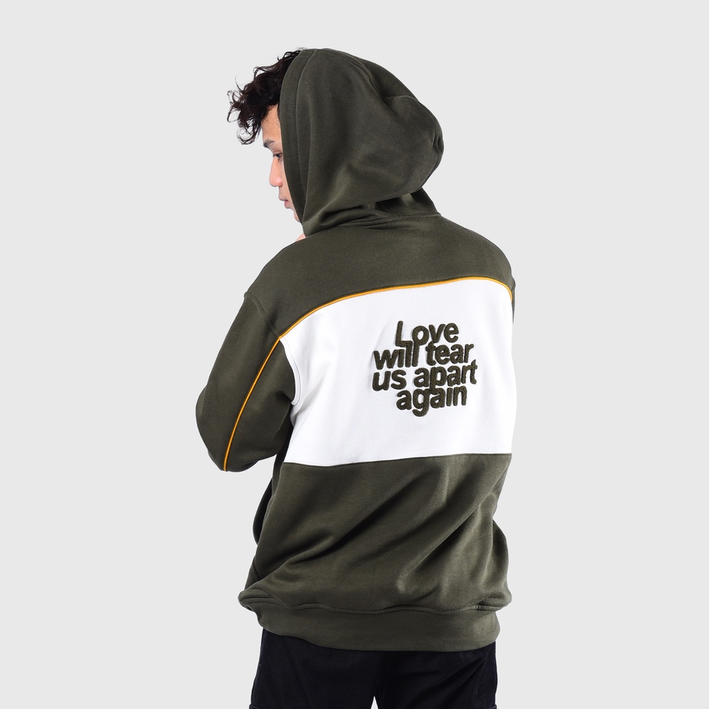 Jual Roughneck H1029 Army Green Love Will Tear Us Hoodie | Shopee Indonesia
