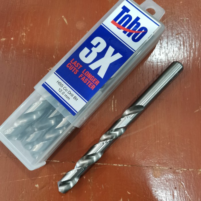 Jual TOHO mata bor besi 12 mm hss cobalt drill mata bor stainless steel ...