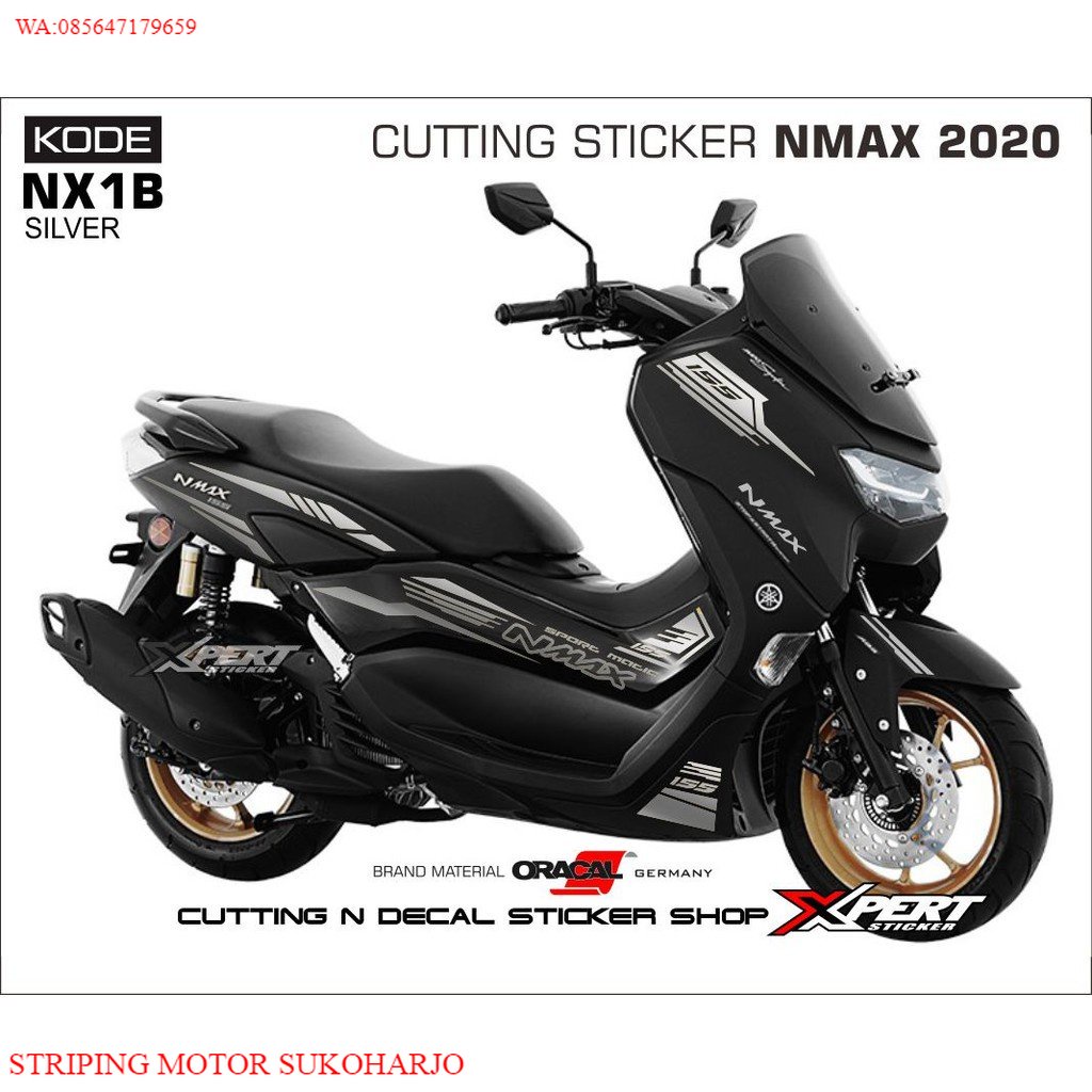 Jual STICKER YAMAHA NEW NMAX 2020 WARNA SILVER - KODE NX1B PREMIUM ...