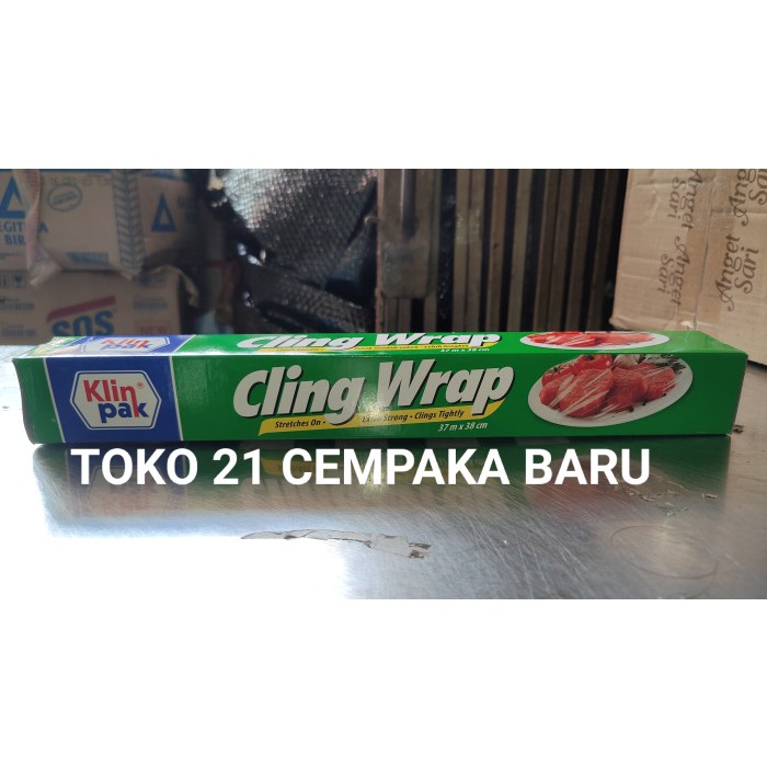 Jual Klinpak Cling Wrap Tipe BOX Ukuran Besar 37m x 38cm | Klin Pak ...