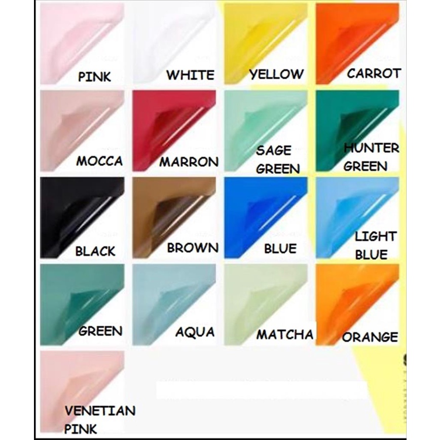 Jual [1 LEMBAR] DOUBLE SIDED COLOR /BICOLOR-DOFF&GLOSSY Flower Wrapping ...