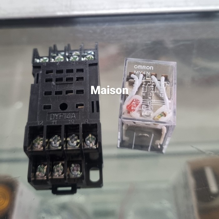 Jual Omron Relay MY4N 220VAC + socket - Relay saja | Shopee Indonesia