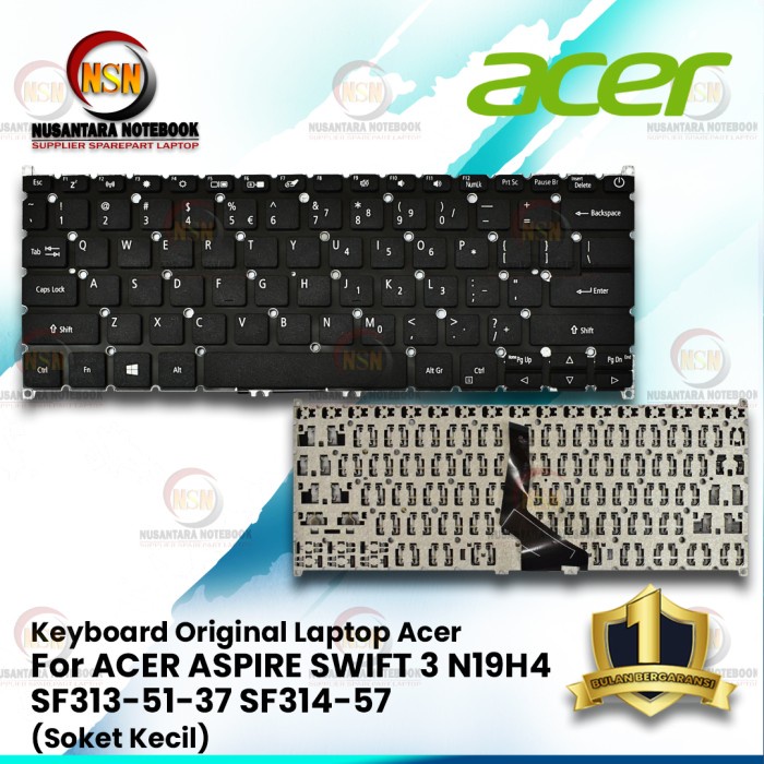 Jual Keyboard Original Laptop Acer ASPIRE SWIFT 3 SF313 SF314 Soket ...