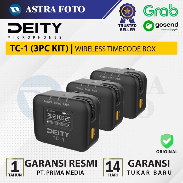 Jual Deity TC-1 / TC1 (3pcs) Microphone Wireless Timecode Generator Box ...