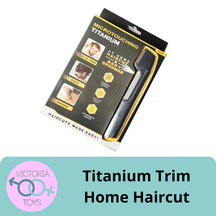 Jual Titanium Trim Home Haircut Trimmer Shaver Clipper Rambut Cukur ...