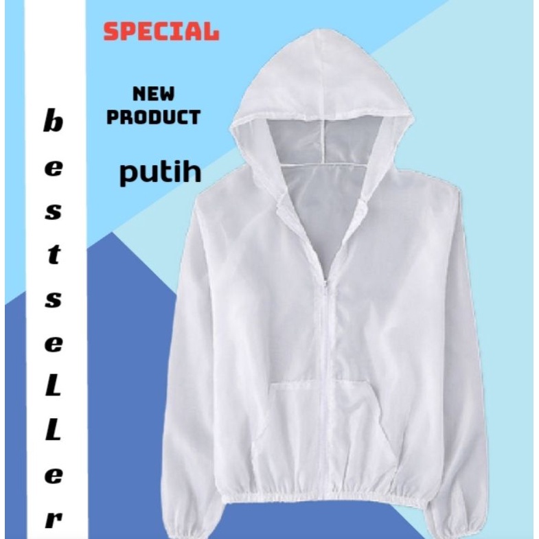 Jual jaket transparan Anti sinar UV jaket trend Korea | Shopee Indonesia