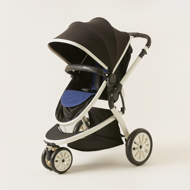 Jual Babyshop Giggles Nio Blue And Black Fountain Stroller Cum Bassinet ...