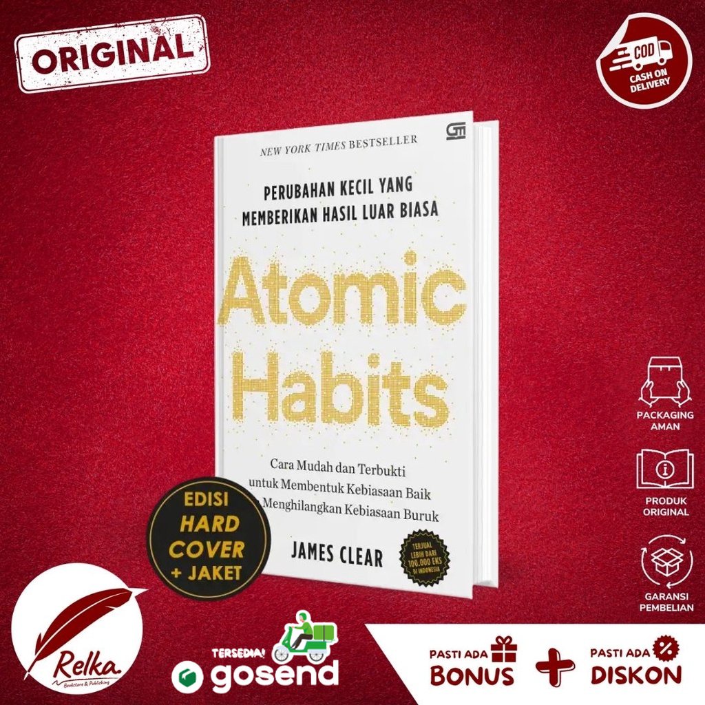 Jual Buku Atomic Habits - Perubahan Kecil yang Memberikan Hasil Luar Biasa Edisi Hardcover ...