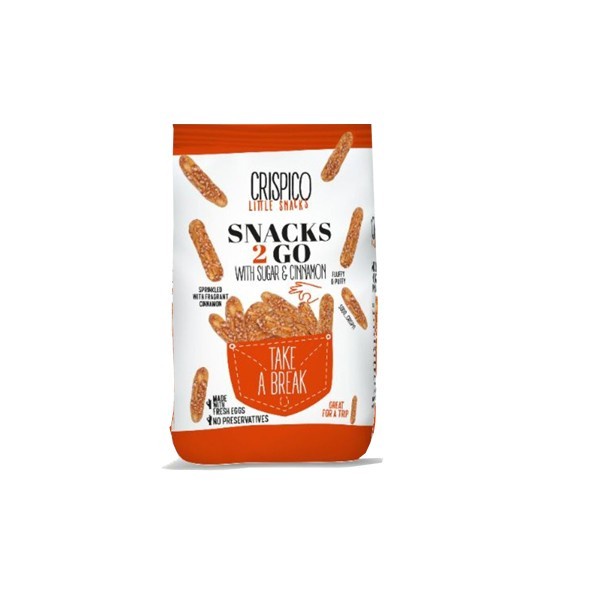Jual Crispico Snack 2 GO with Sugar & Cinnamon [50 gr] | Shopee Indonesia