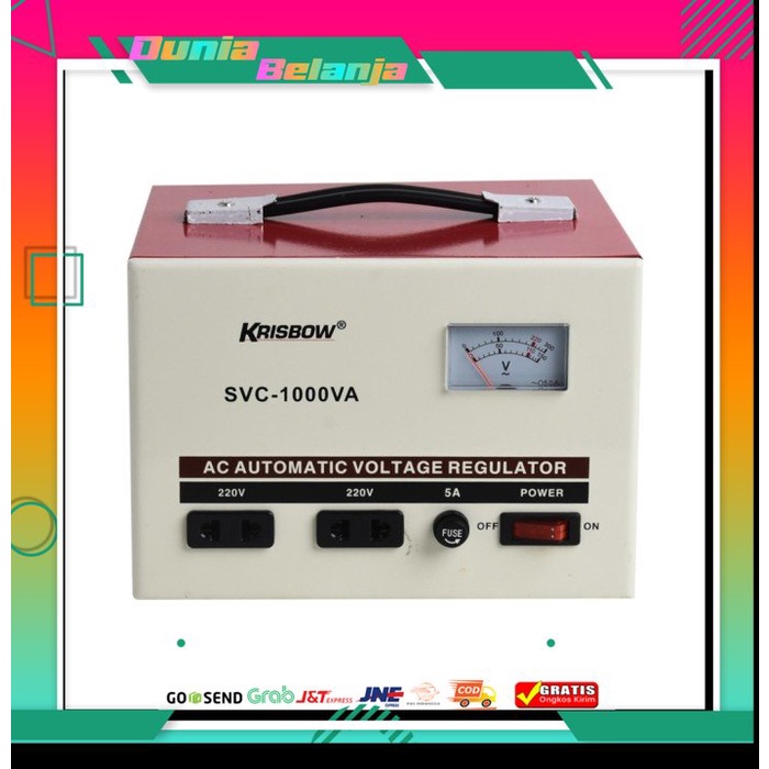 Jual Krisbow Stabilizer 1000 Watt Analog Stabilizer 1 kva | Shopee ...