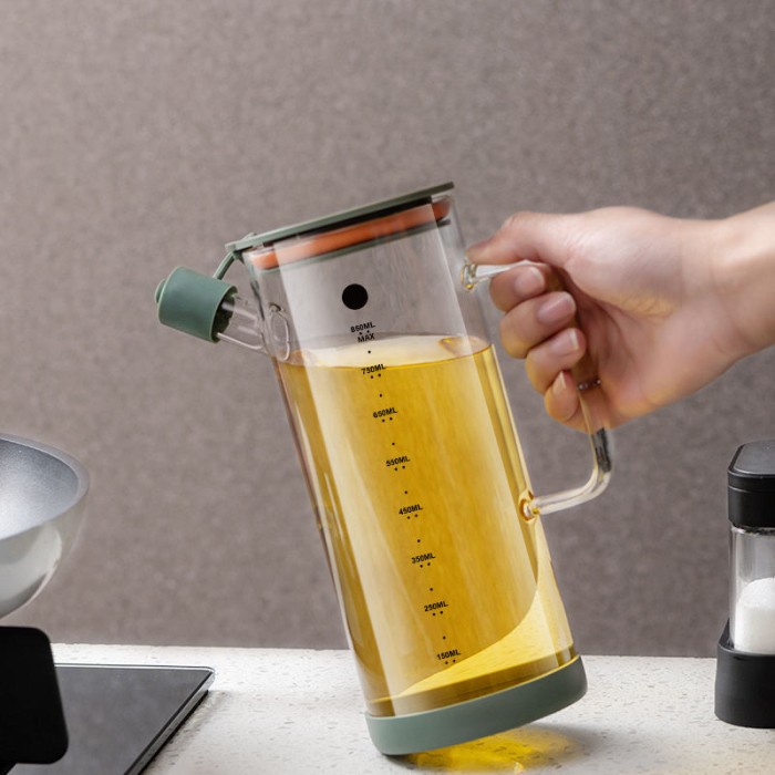 Jual PINMOO OIL CAN BOTOL KACA WADAH TUANG MINYAK GORENG CUKA KECAP ...