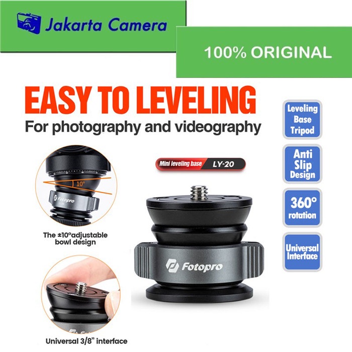 Jual Fotopro LY-20 Quick Leveling Base Tripod Head | Shopee Indonesia