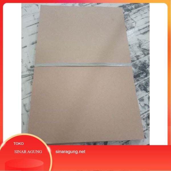 Jual KERTAS KARTON COKLAT ALAS NOTA/NOTEPAD F4 folio 200g 215X330 ...