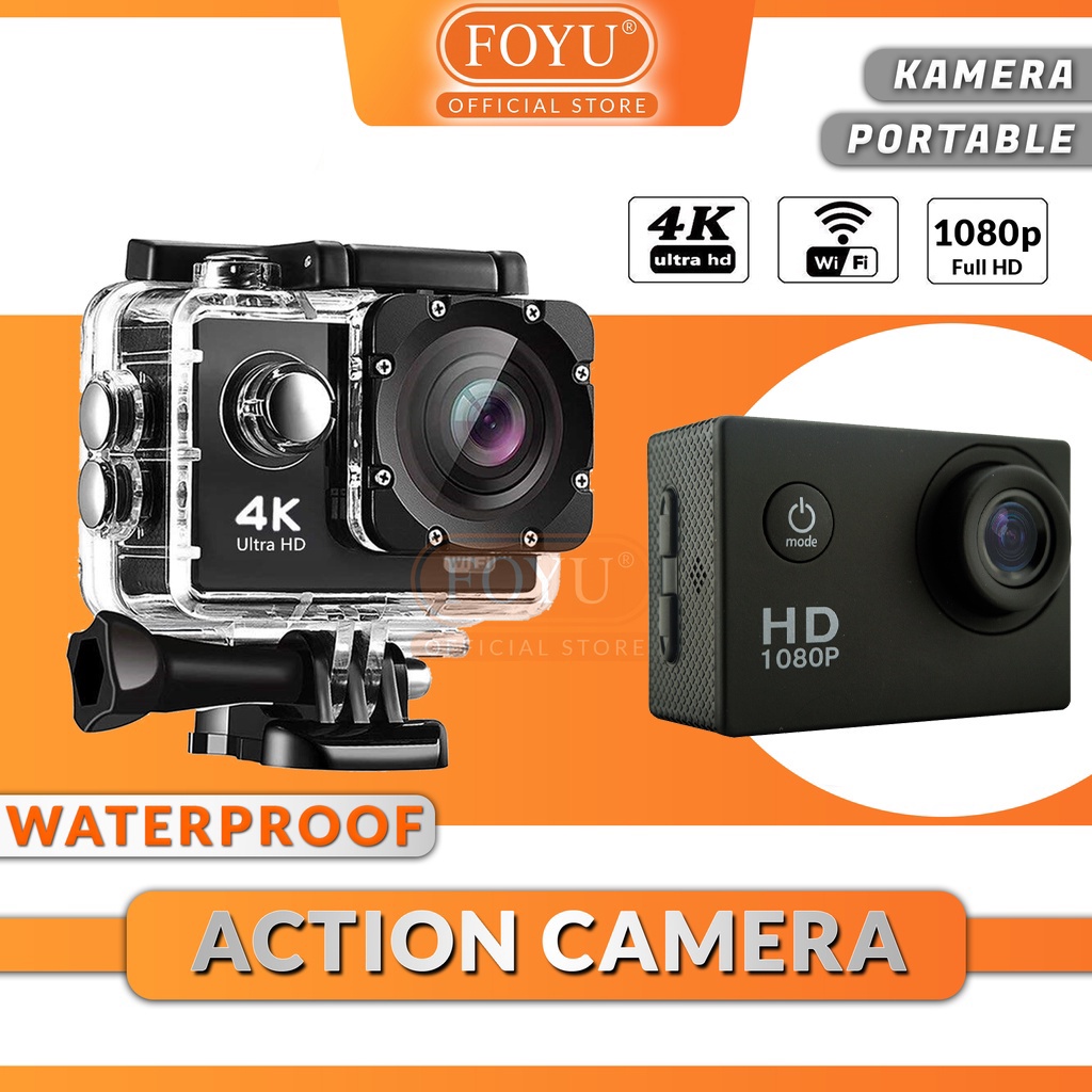 Jual Kamera Action WiFi 4K 1080p Camera Waterproof Aksi Helm Cam USB ...