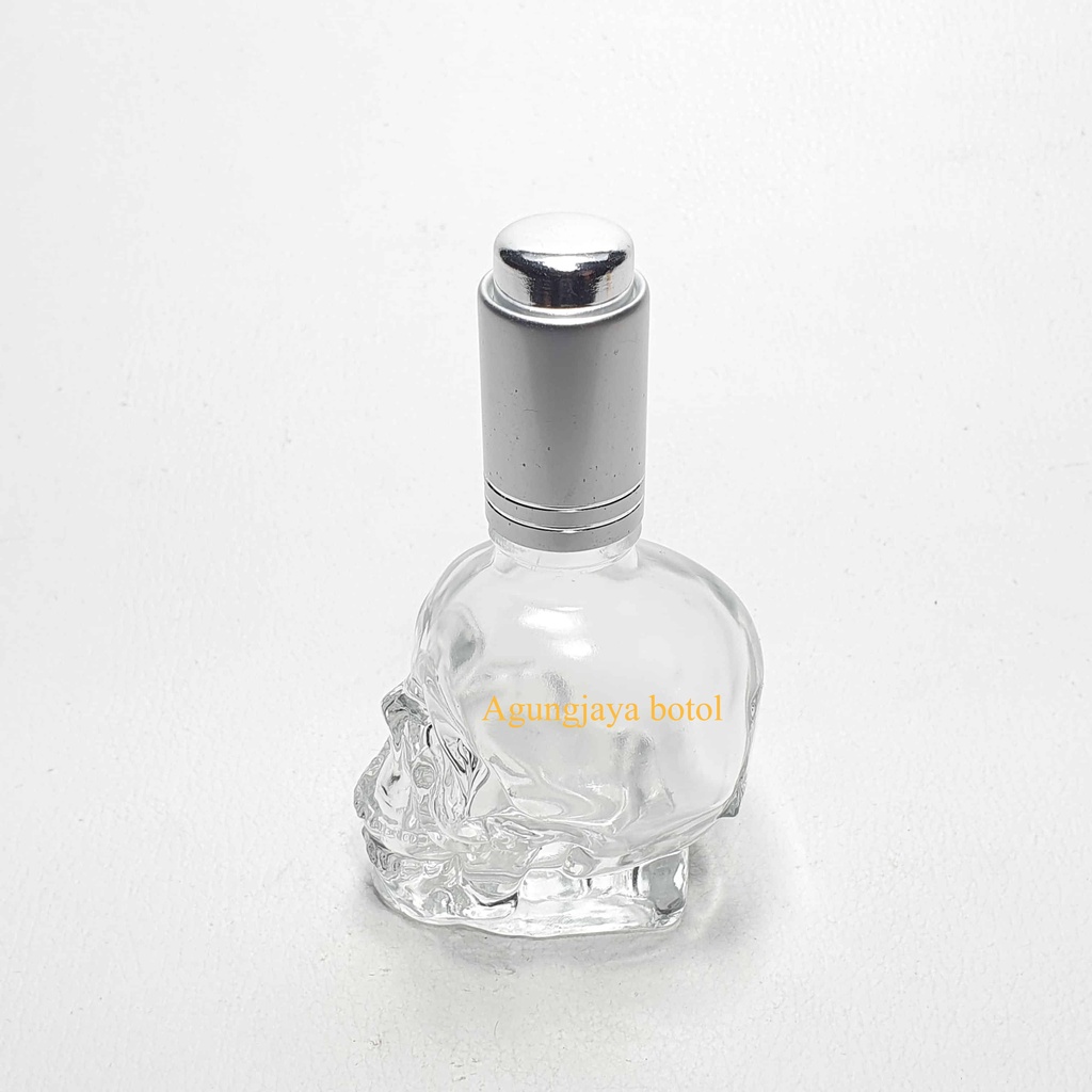 Jual Botol Kaca 30 ml Skull Tengkorak Clear Original Pipet Karet ...