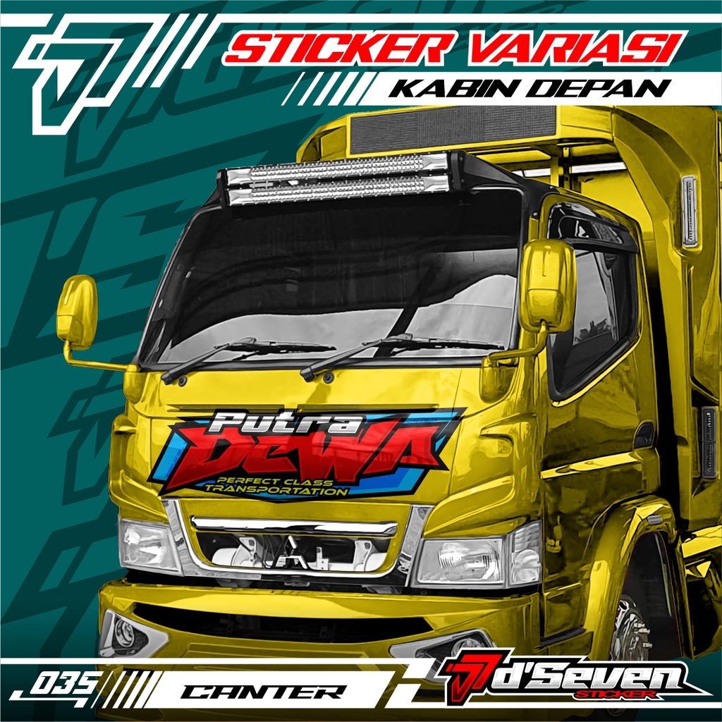 Jual Stiker Variasi PUTRA DEWA Kabin Depan All Truck Bisa Untuk Semua ...