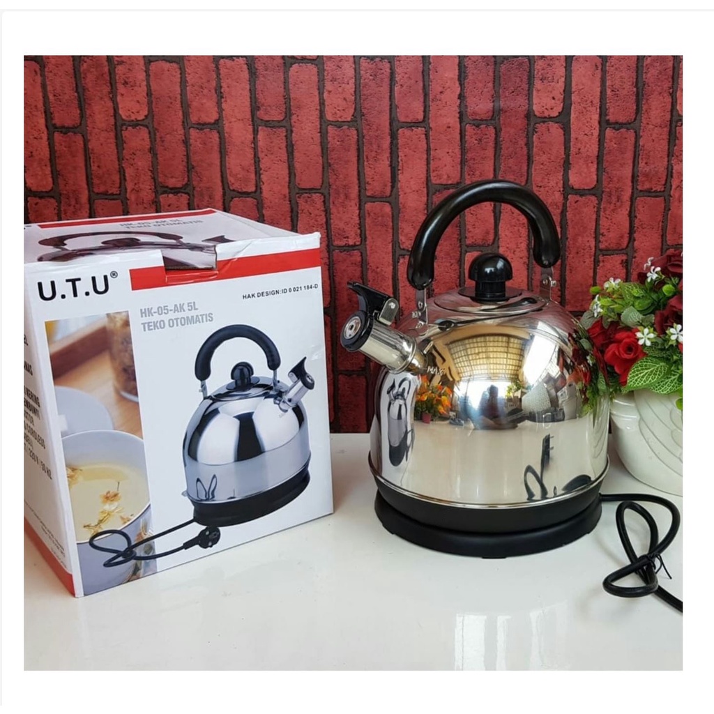 Jual Teko Listrik 5 Liter UTU JK-118-S 5L CIVIC Electric Kettle HK-05-AK 5L | Shopee Indonesia