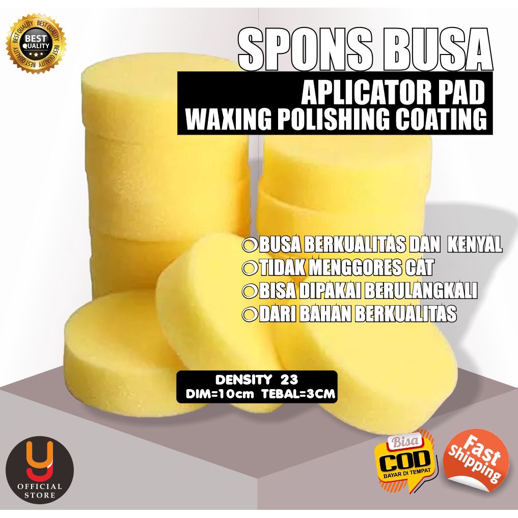 Jual Aplicator Pad Foam Sponge Busa Spons Aplikator Wash Polish Wax ...