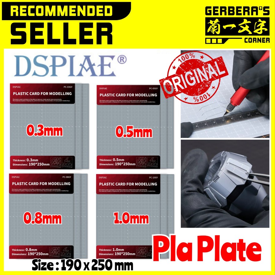Jual DSPIAE Plaplate Pla Plate Plastic Card For Modelling Plastic Plate ...