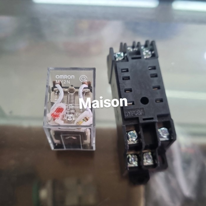 Jual Relay Omron MY2N 220Vac plus socket / my2n 220v - relay saja ...