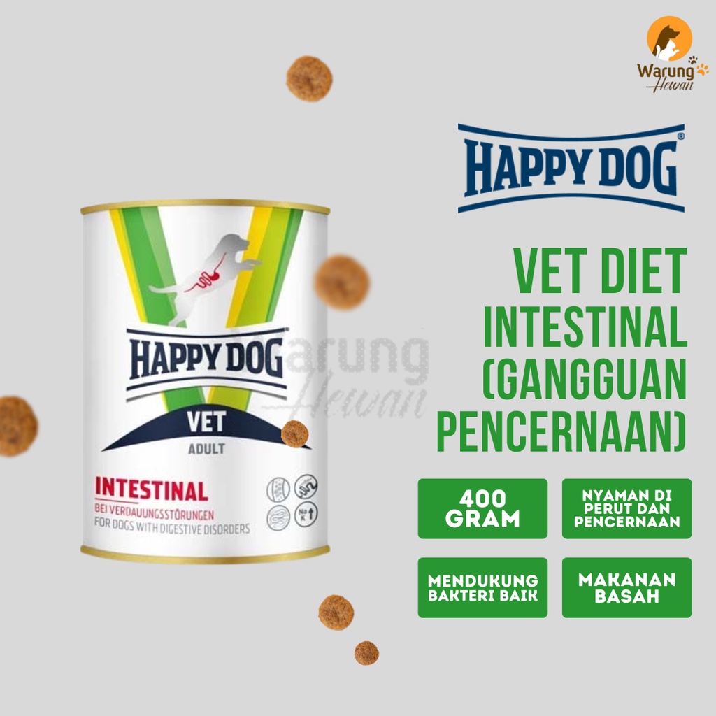 Jual Happy Dog Vet Can Intestinal Wet food 400 Gram | Shopee Indonesia