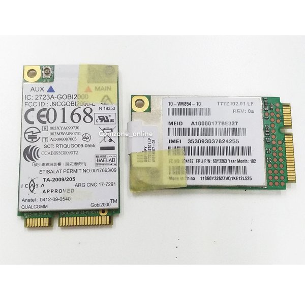 Jual Modem Internal Intel Qualcomm 2723A-GOBI2000 WWAN GOBI2000 T77Z102 ...