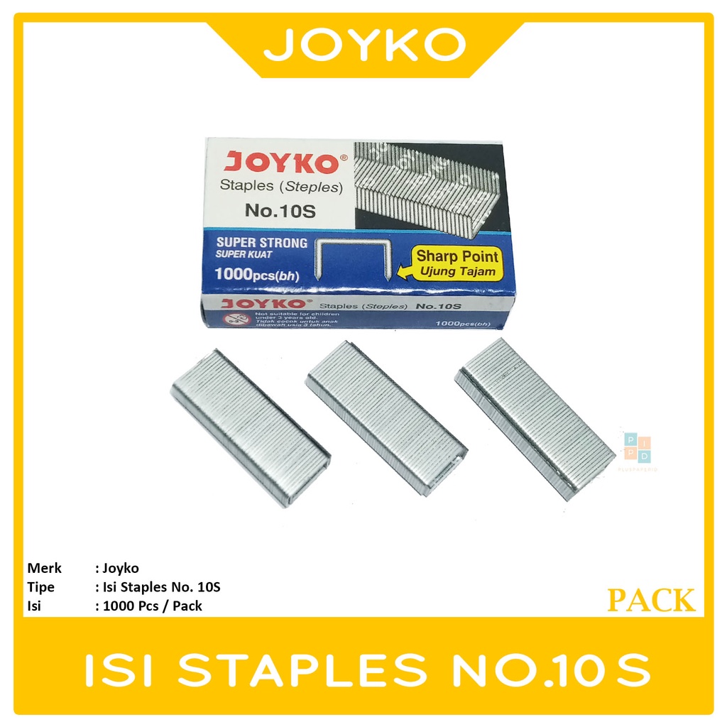 Jual JOYKO - Isi Staples No.10S - Sharp Point - Pack | Shopee Indonesia