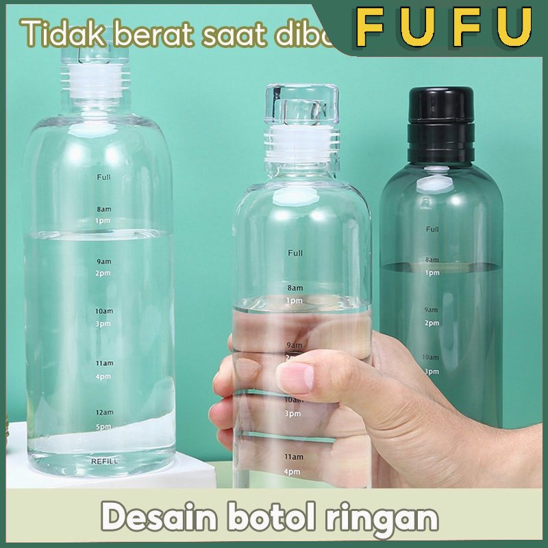 Jual FUFU Botol minum 500ml & 750ml / botol transparan / botol olahraga ...