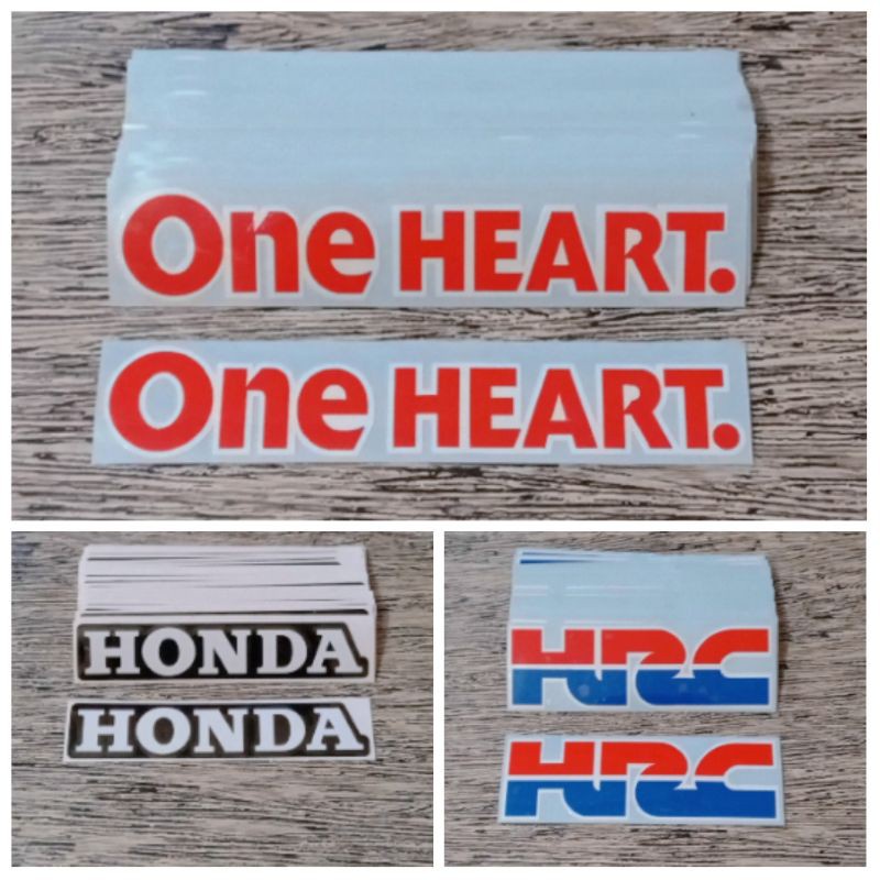 Jual stiker sticker honda one heart hrc mini cutting | Shopee Indonesia
